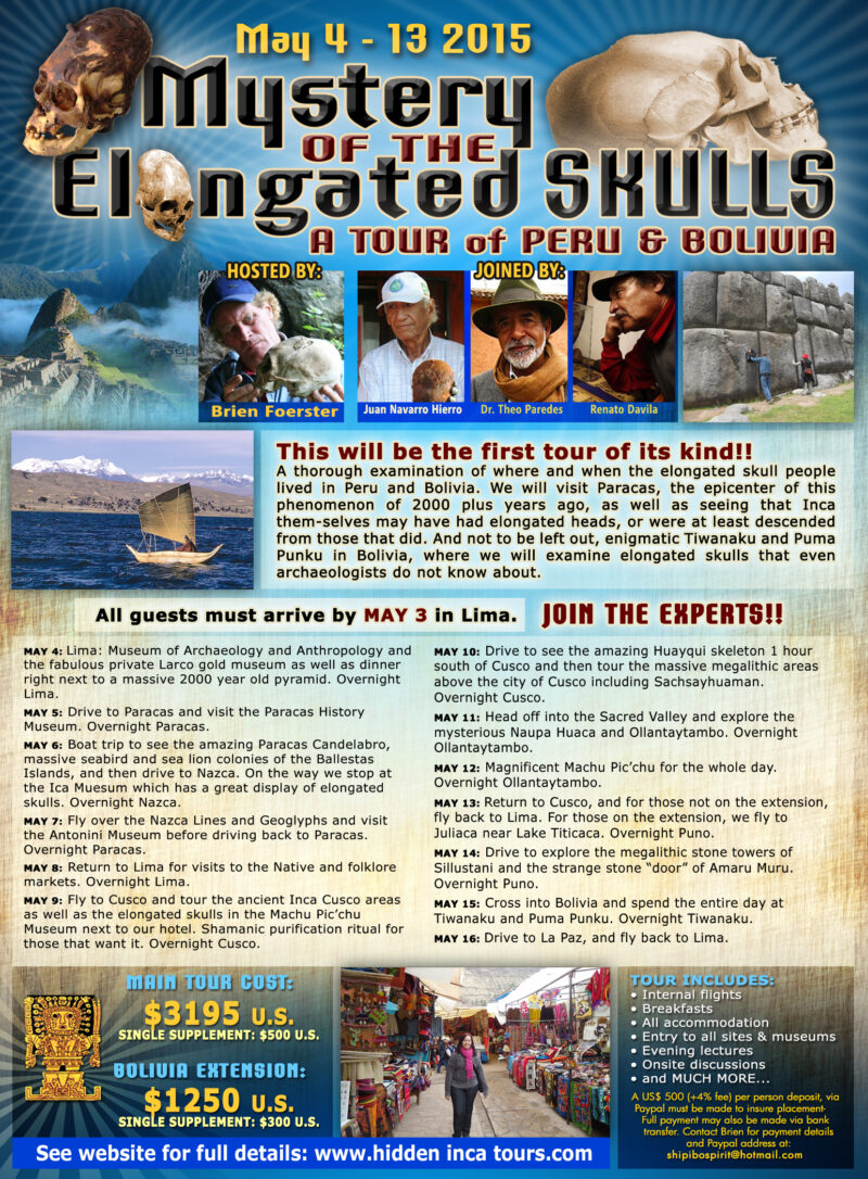 Mystery Of The Elongated Skulls 2015 Tour Of Peru And Bolivia - Hidden ...