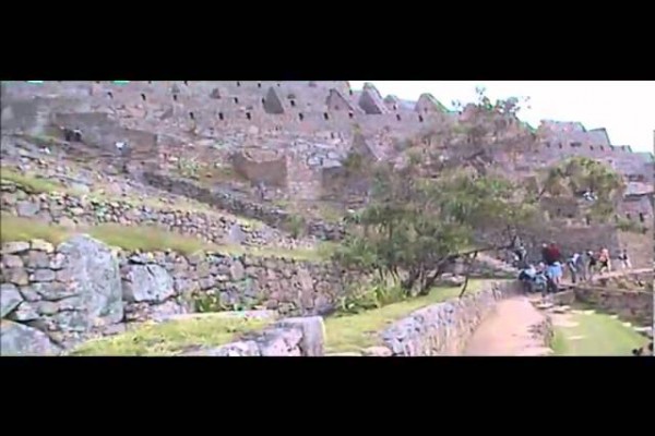 Quadcopter Drone Flying Over The Ancient "Devil's Doorway In Peru ...