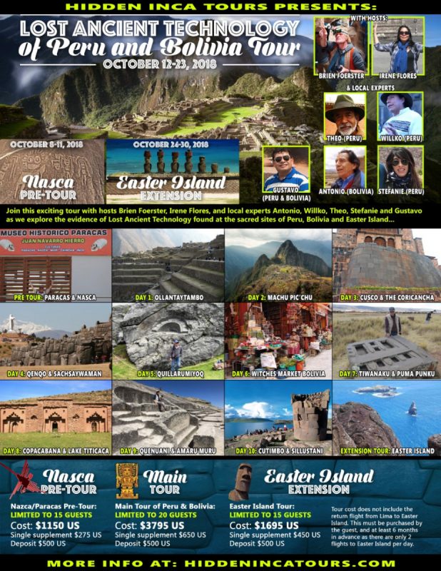 Sudden Tour Openings For Peru/Bolivia In October And Egypt In April ...