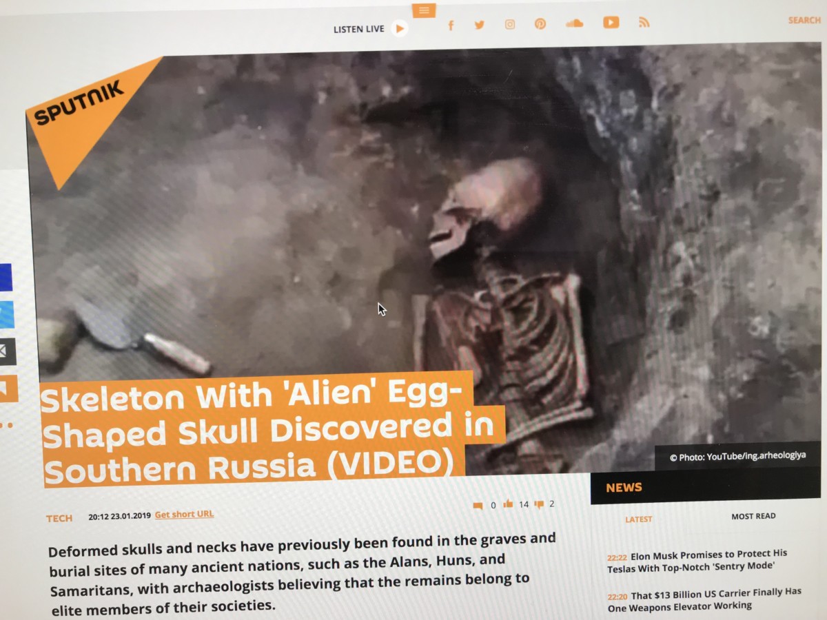 Ancient Skeleton With "Alien Egg Shaped Head Found Recently In Southern ...