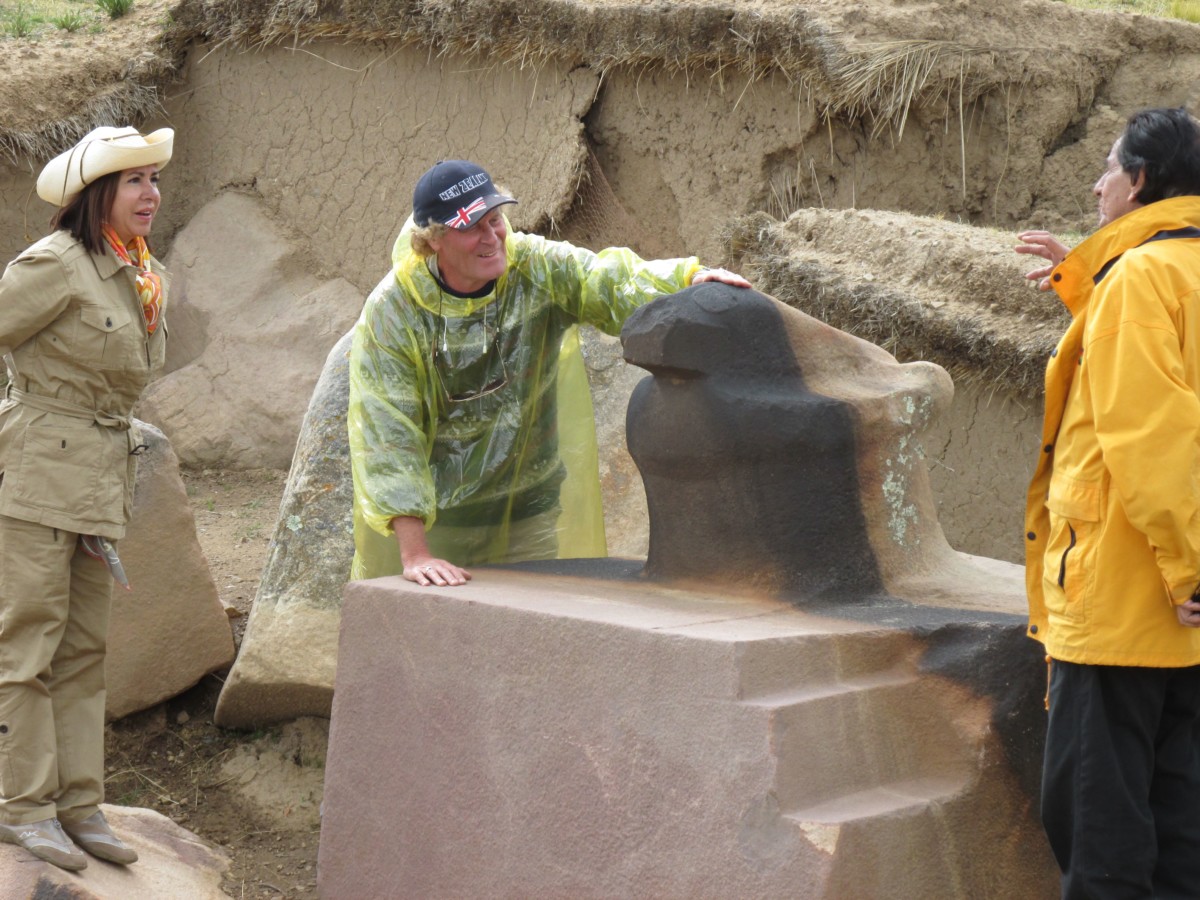 The Ancient Megalithic Snake Temple At Lake Titicaca In Bolivia ...