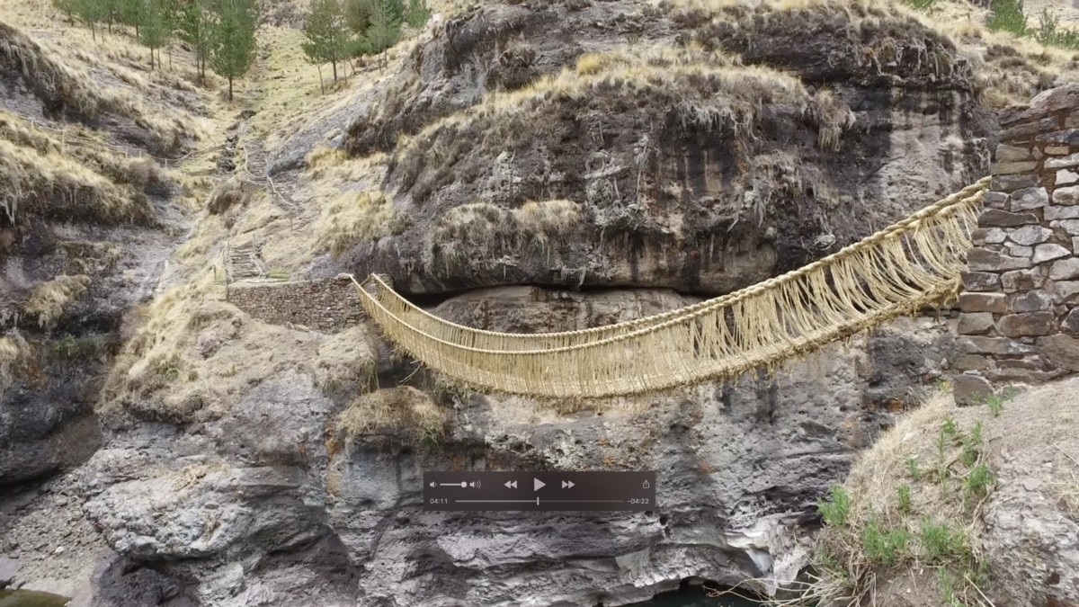 The Last Inca Rope Bridge Of Qeshwachaqa In Peru - Hidden Inca Tours